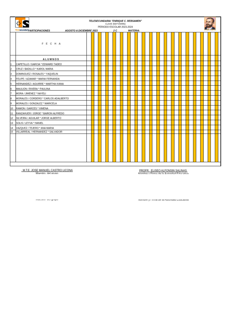 Registro de Actividades 2c 22-23 1er Trim | PDF
