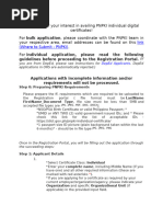 1 PNPKI Individual Certificate Application FormFillable | PDF | Identity Document | Government