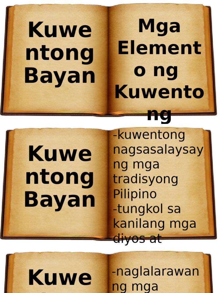 Kuwentong Bayan at Elemento | PDF