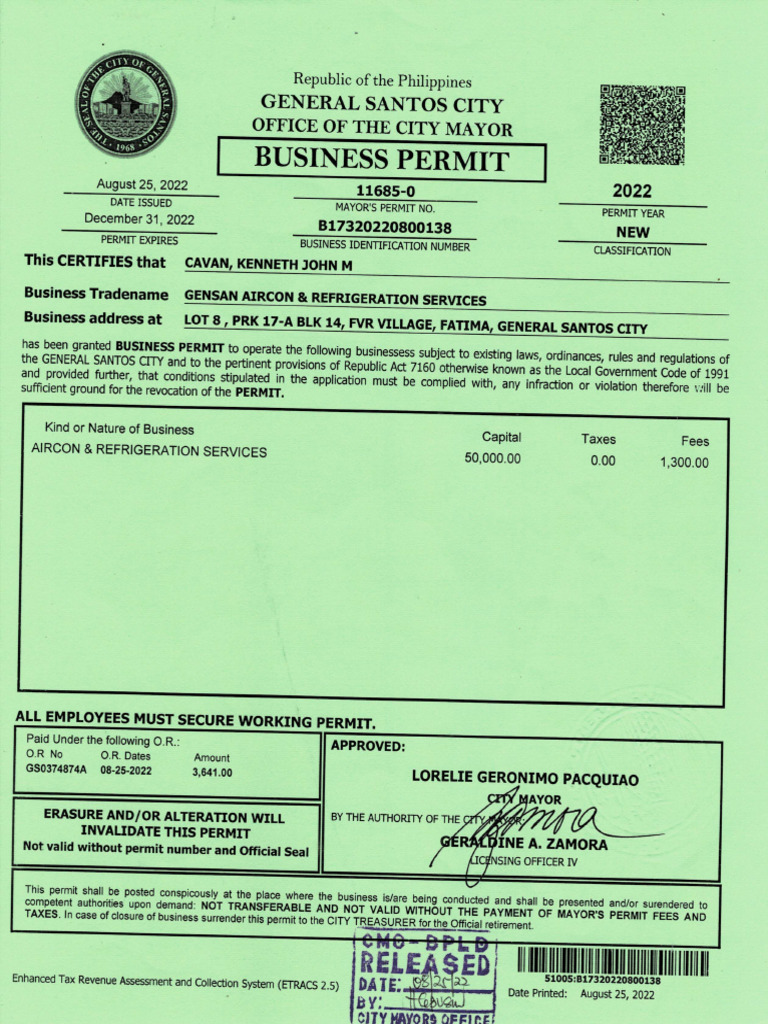 Business-Permit-2022 | PDF