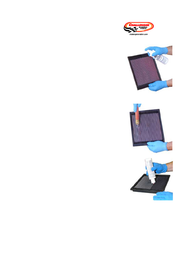 Challenger Air Filter Cleaning Instructions | PDF | Technology ...