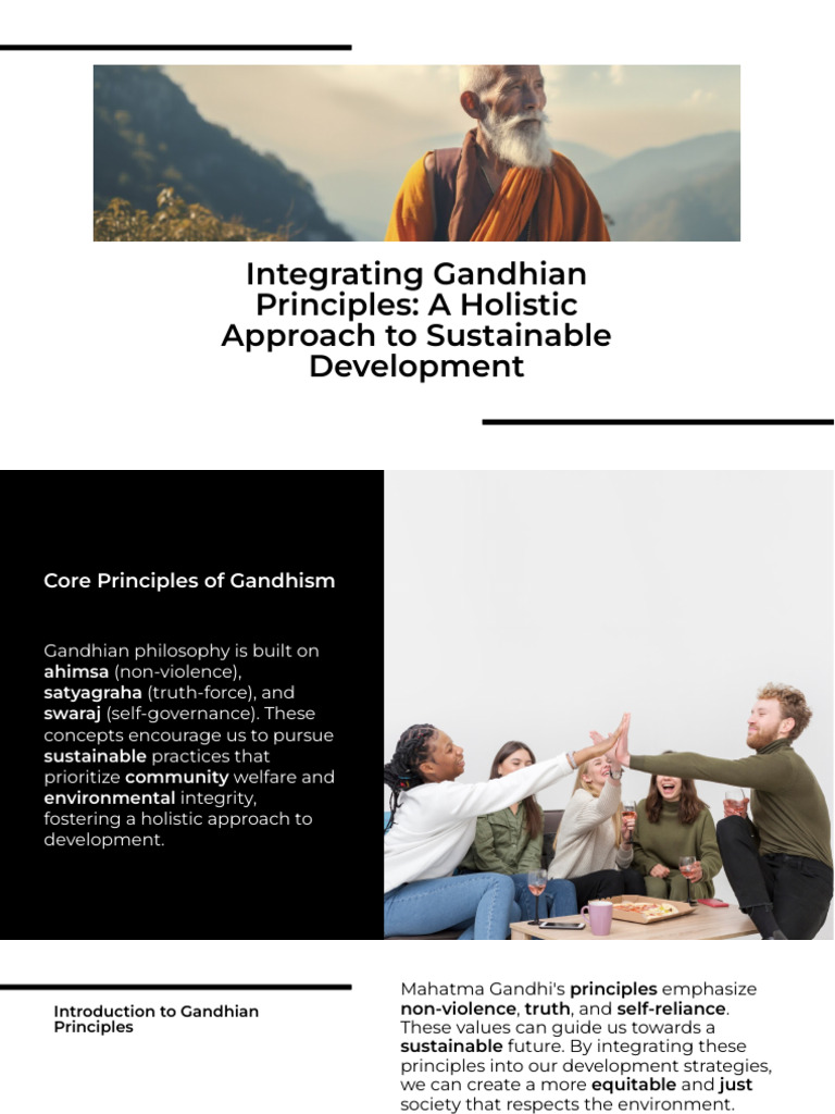Slidesgo Integrating Gandhian Principles A Holistic Approach To ...