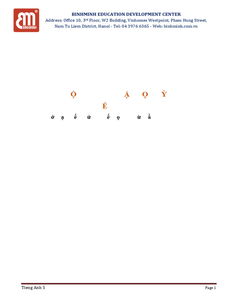 Khoi 5 de Cuong On Tap Hoc Ky 1 Ta5 26112023 | PDF | Language Arts & Discipline