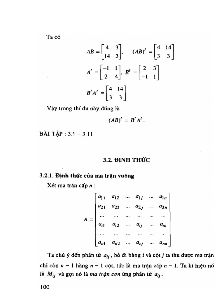 Nguyen Dinh Tri - Linalg Trang 4 | PDF