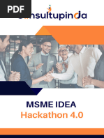 MSME Idea Hackathon 5.0 Instructions For Participation | PDF | Cost Of ...