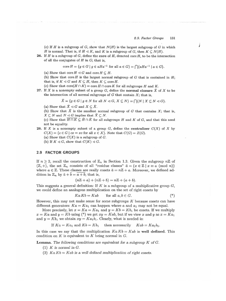 Factor Group | PDF