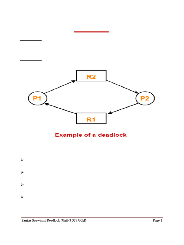 Complete Deadlock Unit3 Os Sanjaygoswami | PDF | Combinatorics | Graph ...