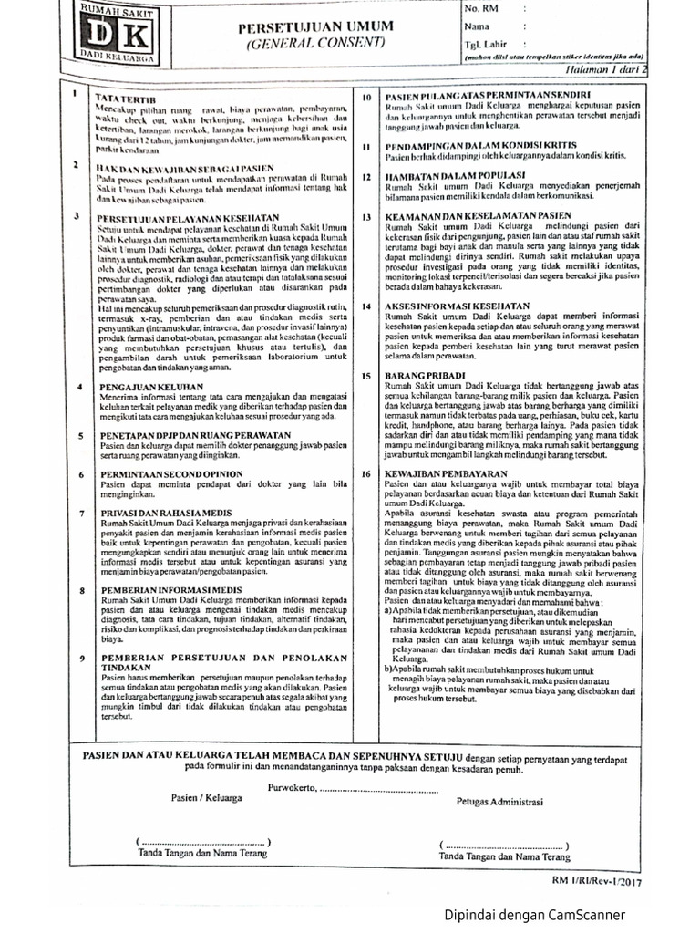 Form General Consent | PDF