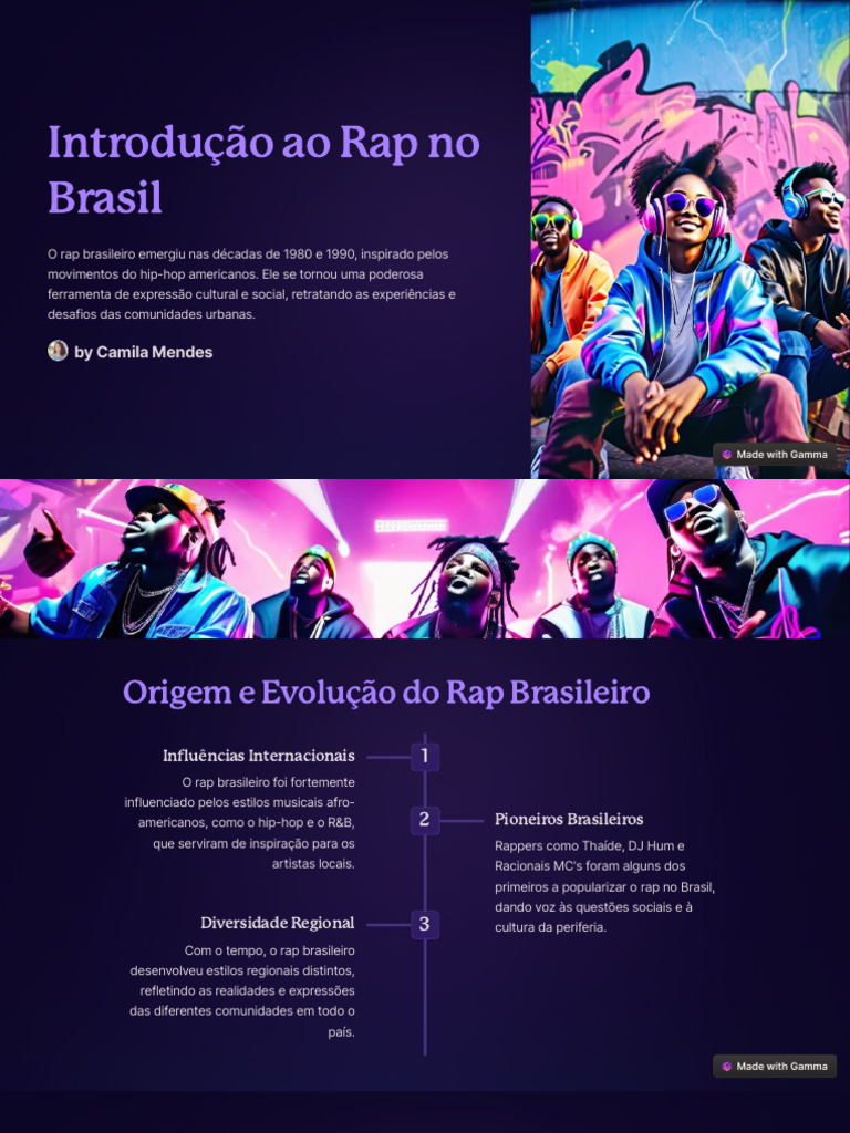 Introducao Ao Rap No Brasil | PDF | Rap (gênero musical) | Música hip hop