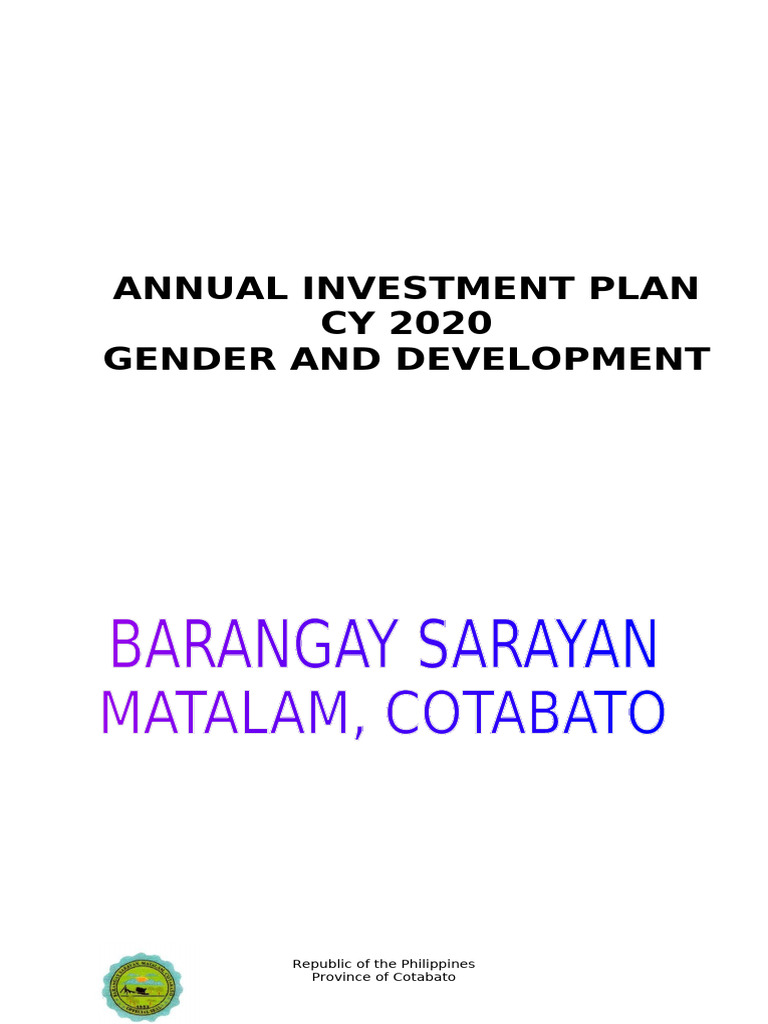 5% GAD Resolution 2020 AIP | PDF