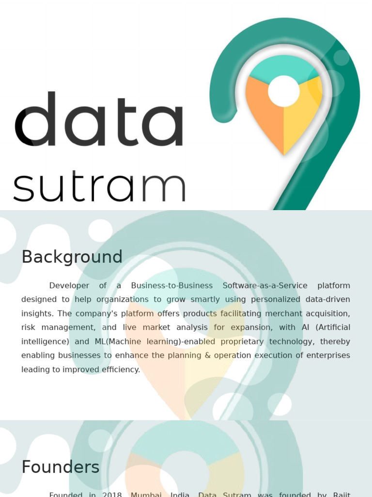 Data Sutram Presentation | PDF | Marketing | Business