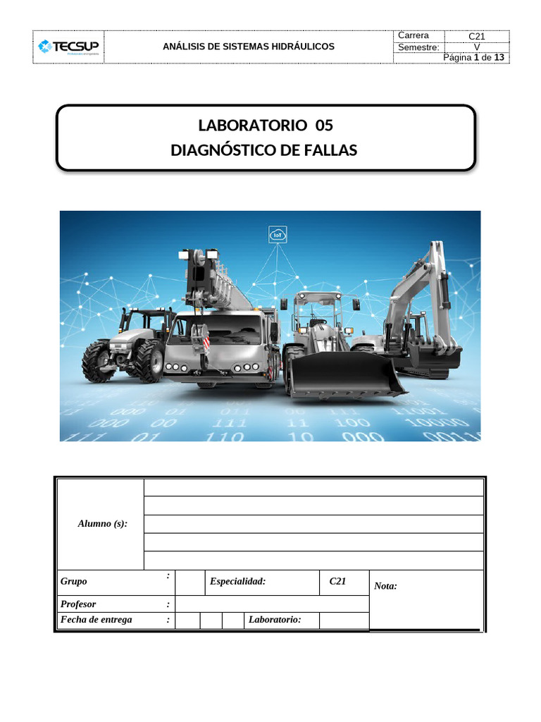 Laboratorio N° 05 - Diagnóstico de Fallas | PDF
