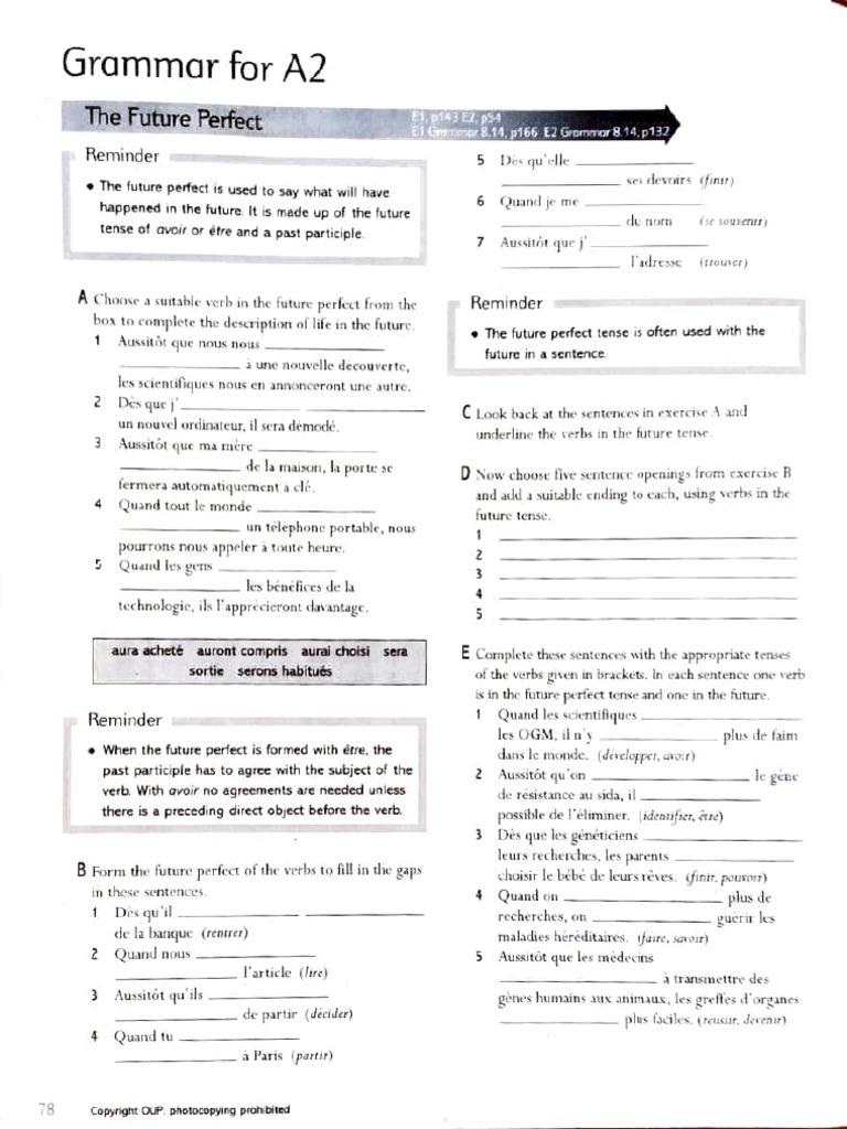 A2 Grammar | PDF