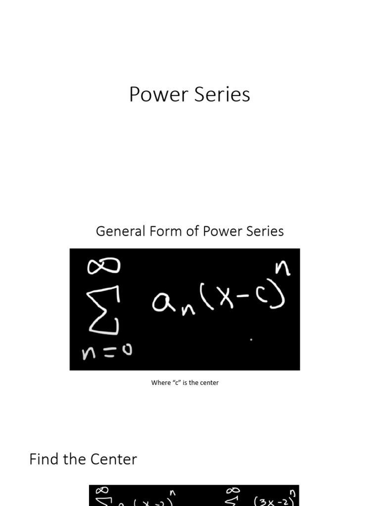 Lec3_Power_Series | PDF