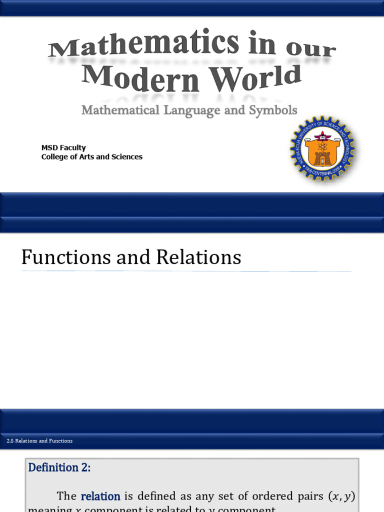 Unit 2.5 2.6 Functions and Relations Binary Operations | PDF | Function (Mathematics ...