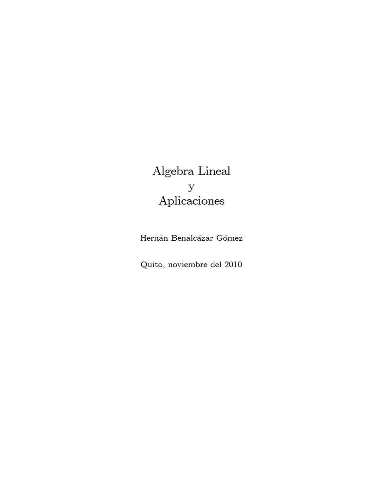 Álgebra Lineal y sus Aplicaciones | PDF | Linealidad | Álgebra lineal