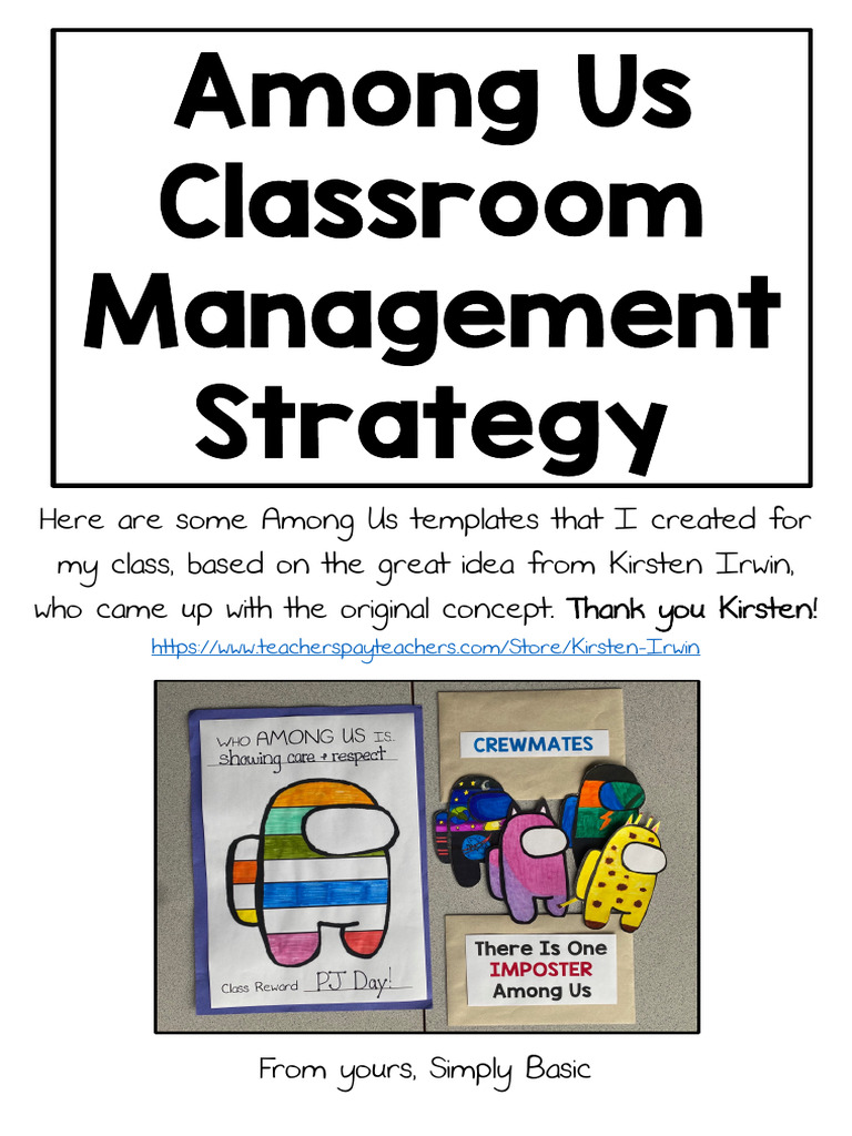 Among Us Classroom Behavior Templates | PDF | Career & Growth