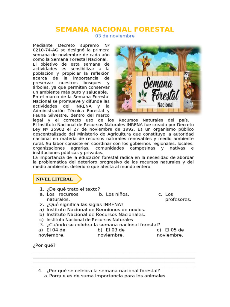 Comprensión de Textos 4to Grado | PDF | Aves