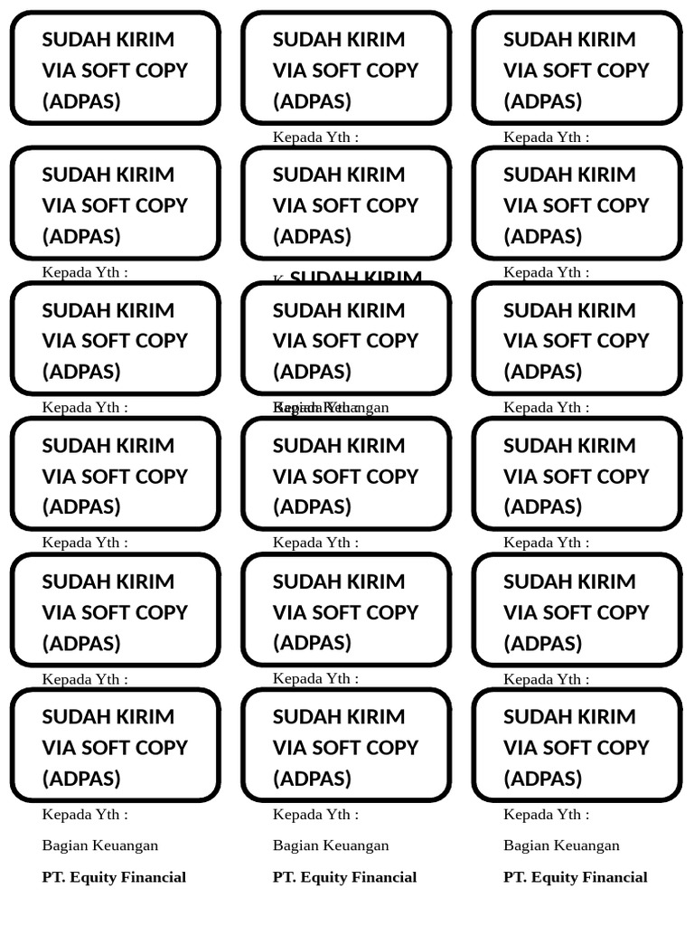 Pengiriman Soft Copy ke Bagian Keuangan | PDF | Bisnis