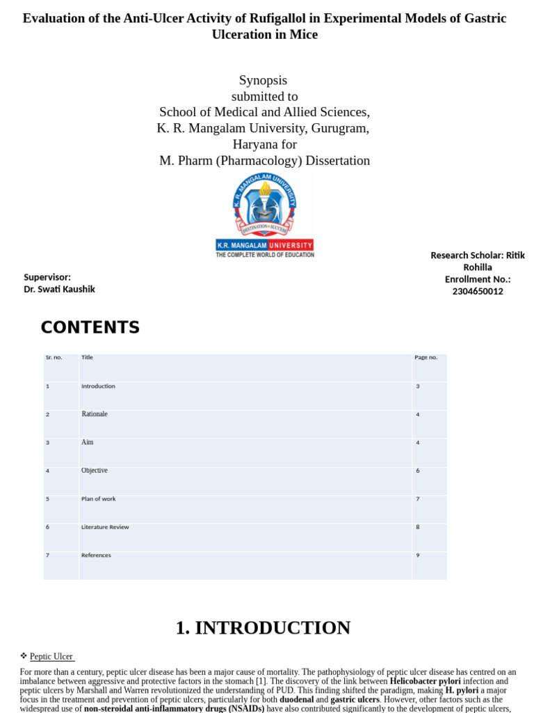 Synopsis | PDF | Clinical Medicine | Medical Specialties