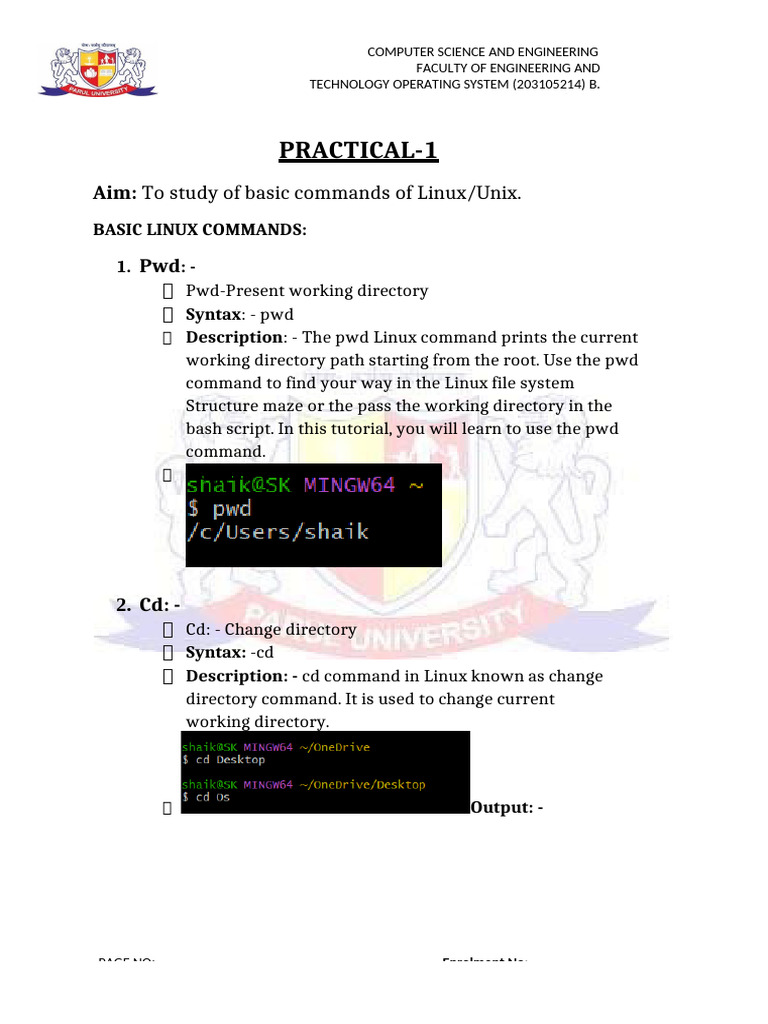 PRIYANKAOS LAB MANUAL | PDF | Shell (Computing) | Operating System