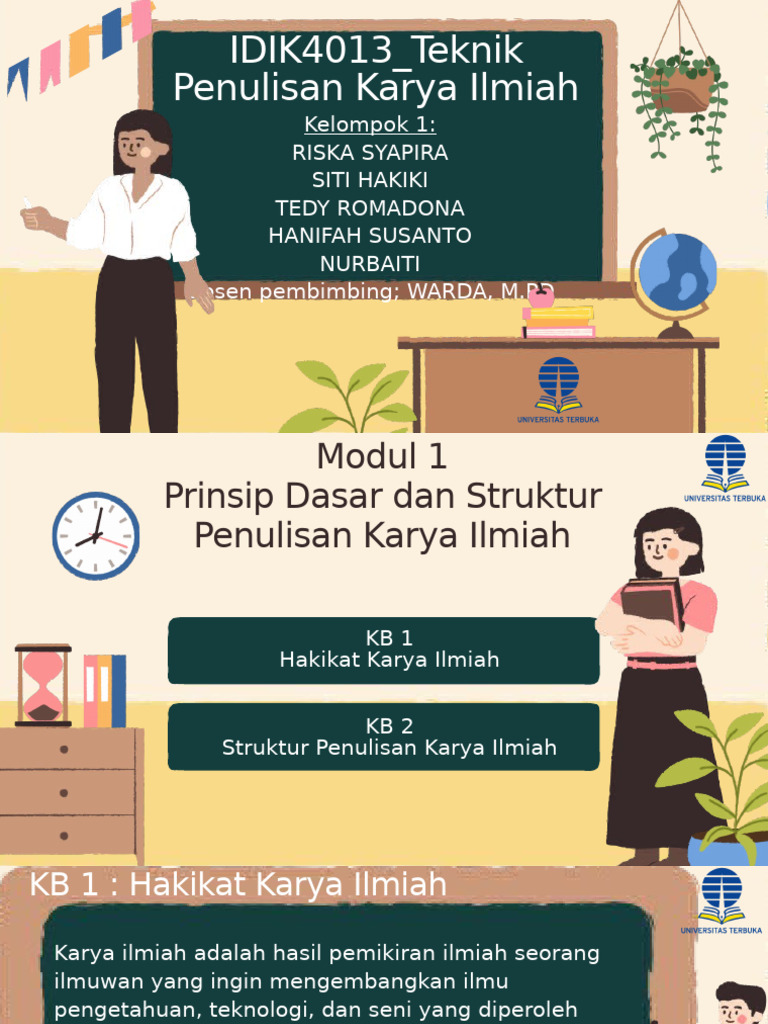 Modul 1 Kel. 1 Teknik Penulisan Karil | PDF