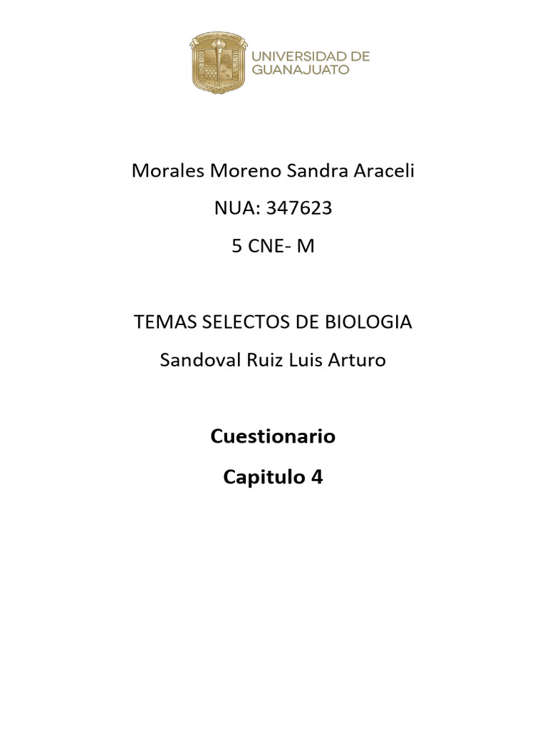 5acne Morales Moreno Sandra Araceli - Cuestionario 4 | PDF