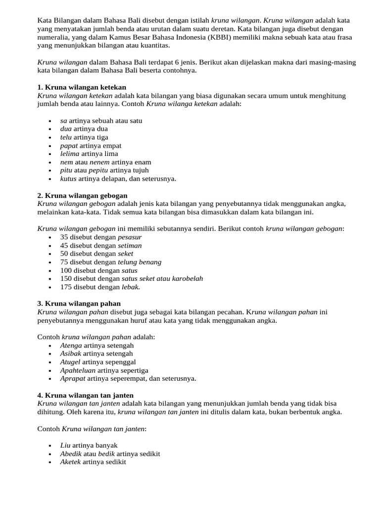 Kruna Wilangan | PDF | Puisi