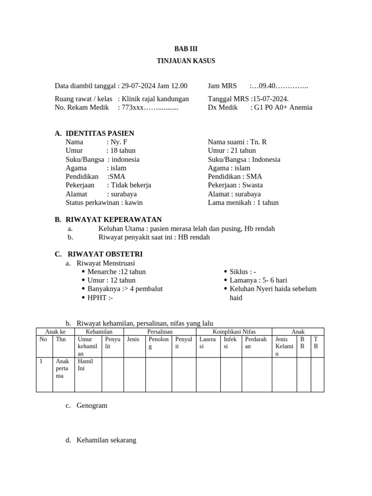 Anemia Bab 3 4 Dapus | PDF | Sains & Matematika
