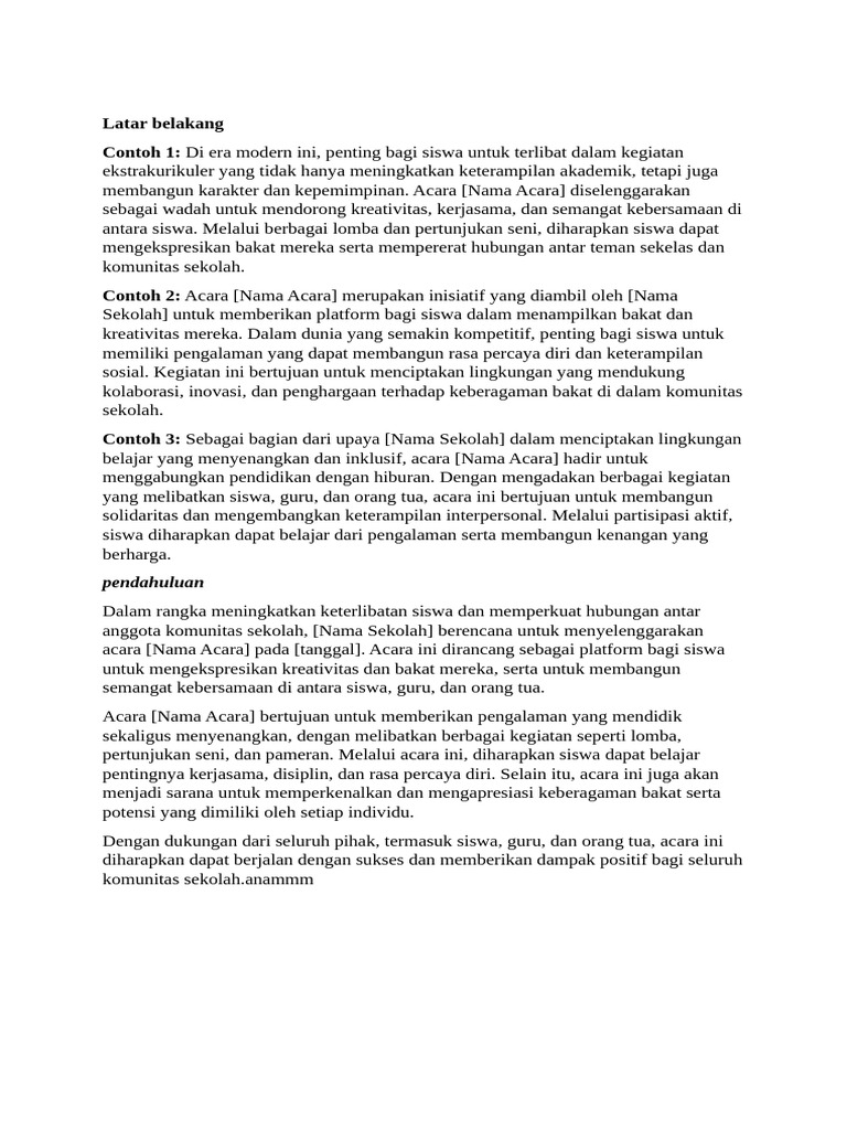 Latar Belakang | PDF