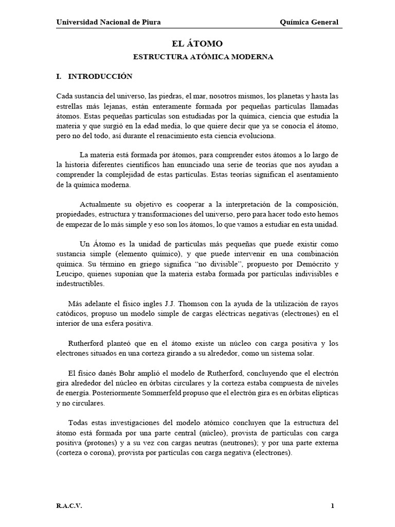 El - Tomo | PDF | Átomos | Núcleo atómico