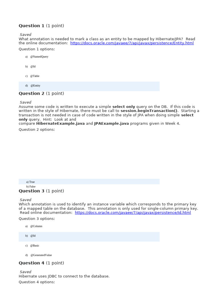 Quiz 3 1 Pdf Data Model Data