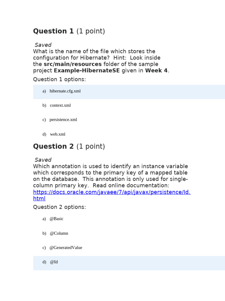 Quiz 3_2 | PDF | Data Management Software | Software Engineering