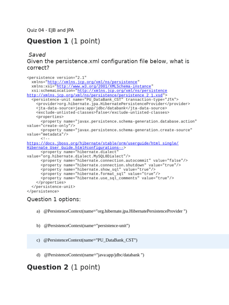 Quiz 4 - 2 | PDF | Data Management Software | Databases