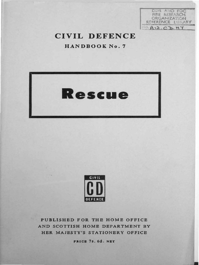 Civil Defence Handbook Page 001 | PDF
