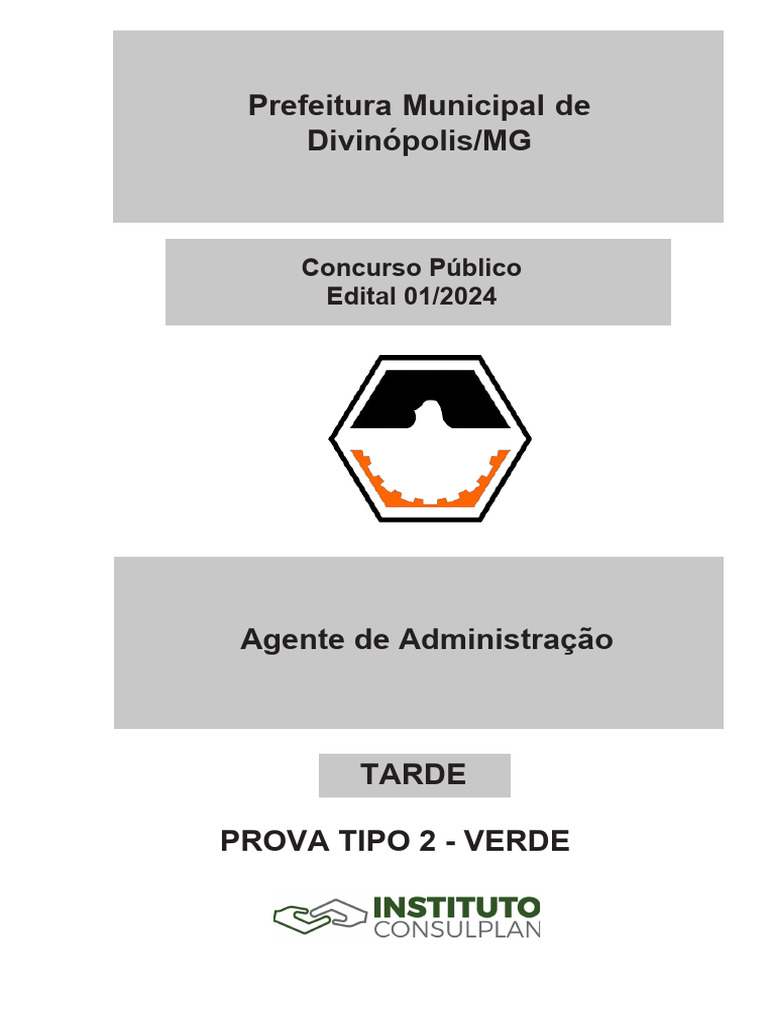 prova_adm_2 | PDF | Armazenamento de dados de computador | Empoderamento