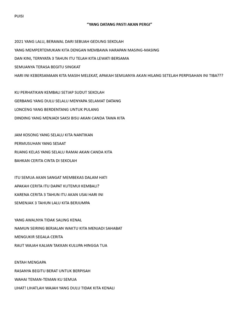 Puisi Gen 27 | PDF | Puisi