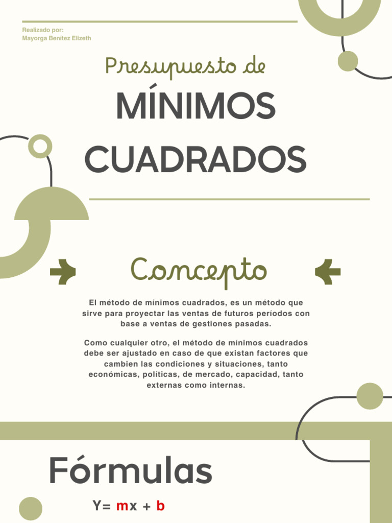 Presupuesto de Mínimos Cuadrados | PDF