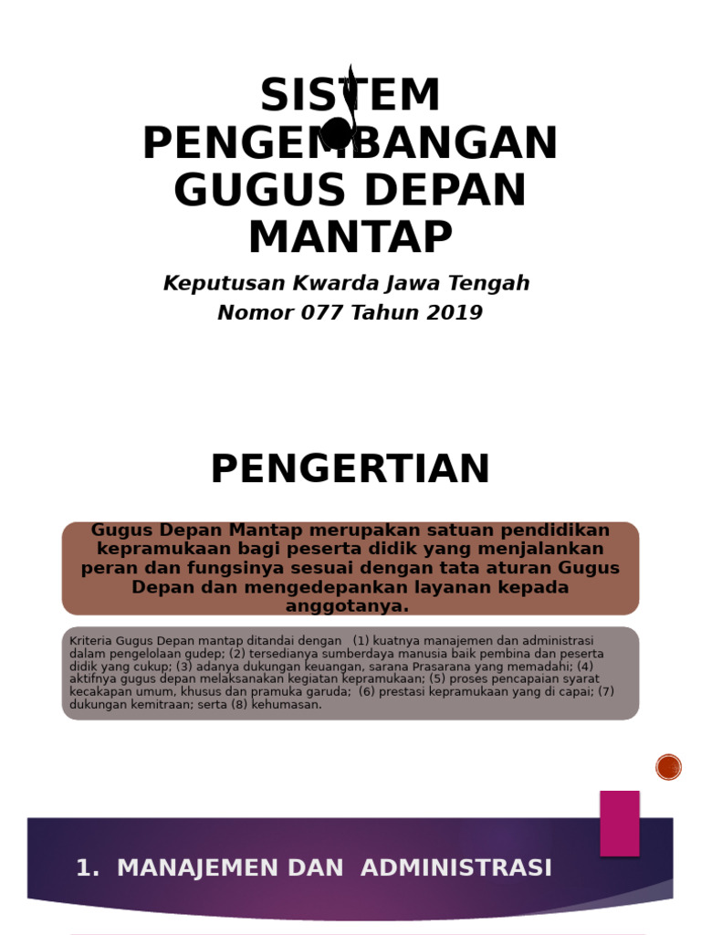 Sistem Pengembangan Gugus Depan Mantap | PDF | Karier & Perkembangan | Bisnis