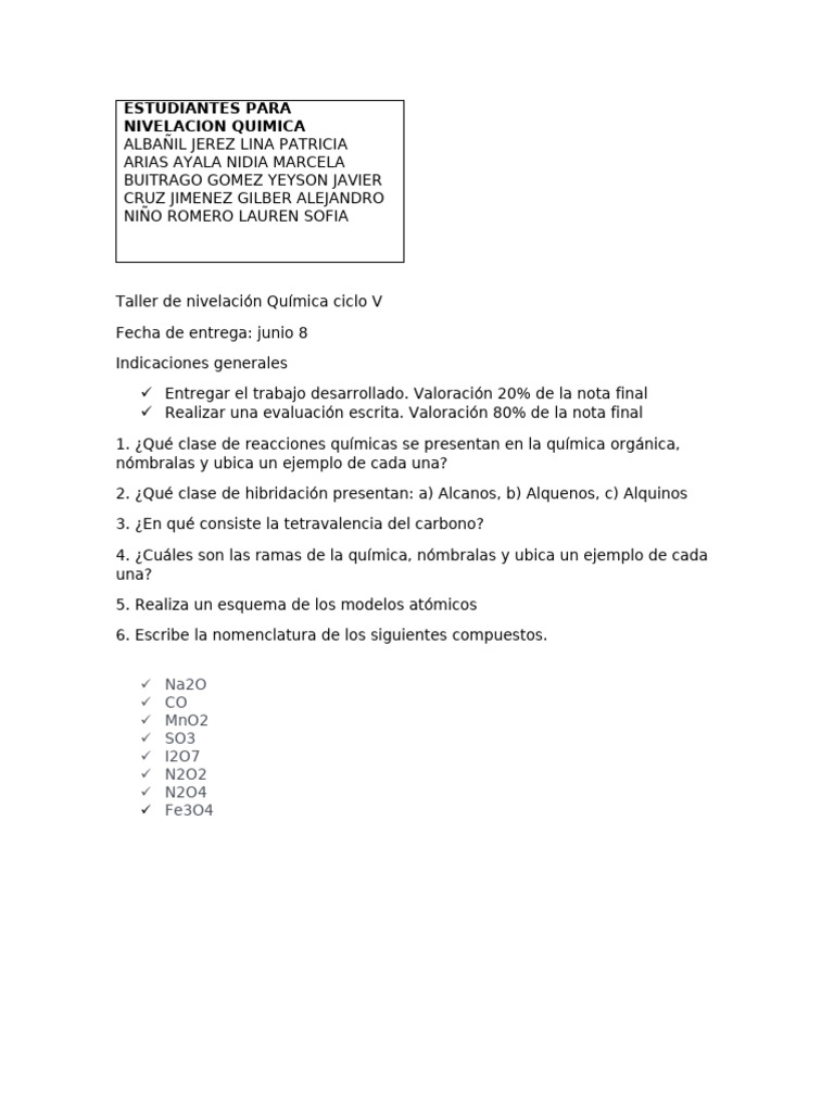 Yefer Quimica | PDF | Alqueno | Alcano