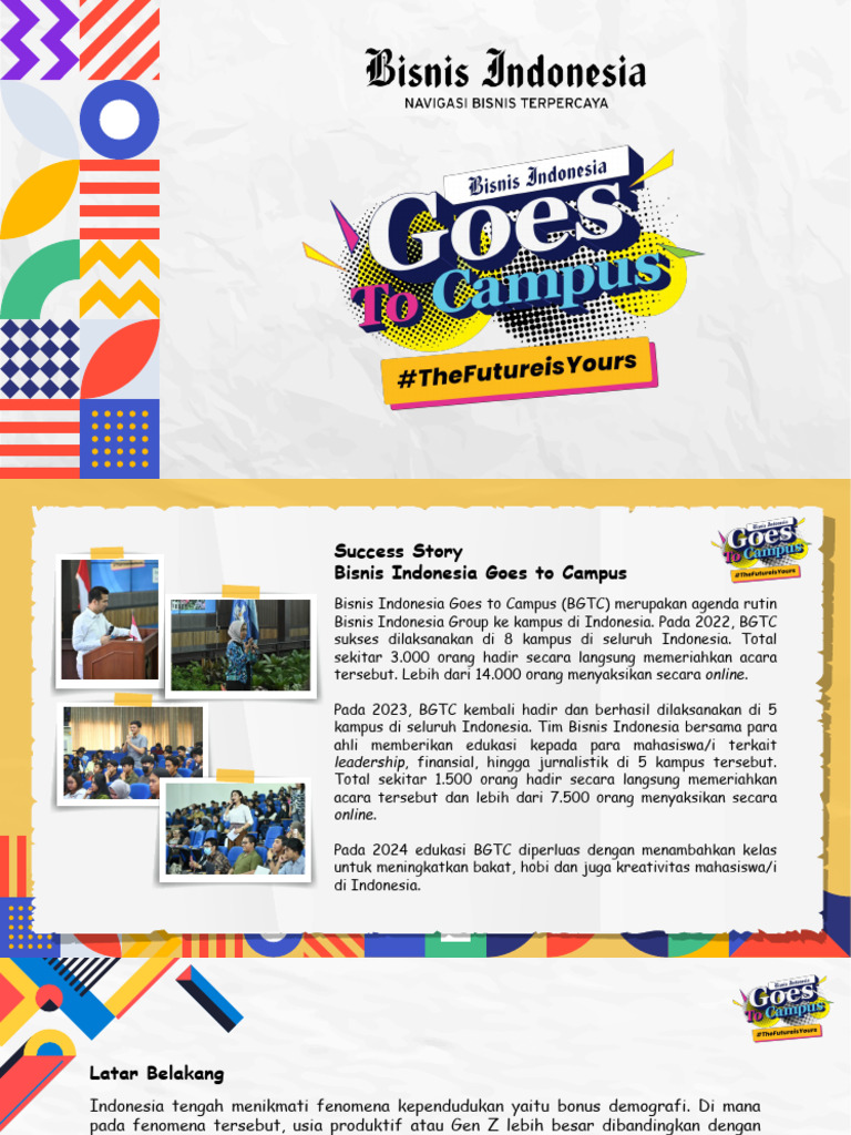 Proposal Bisnis Indonesia Goes To Campus 2024 - Perwakilan-Rev2 | PDF | Karier & Perkembangan ...