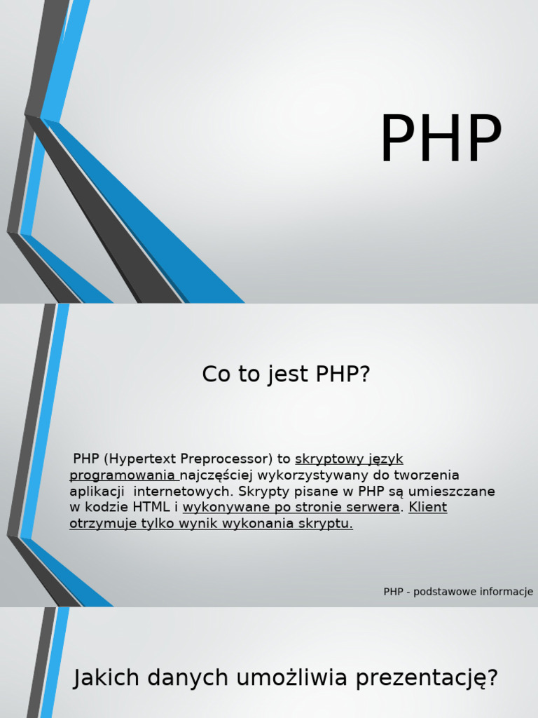 2020 PHP - Podstawy | PDF