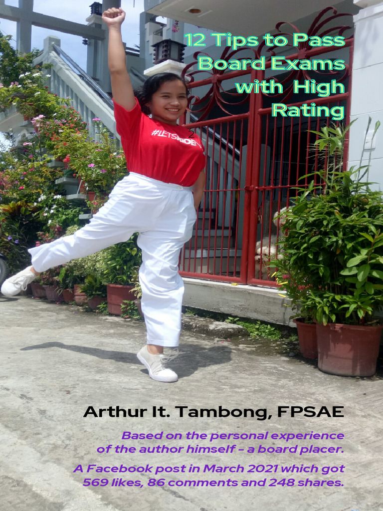 12 Tips To Pass Board Exams With High Rating by Arthur Tambong 2022 | PDF