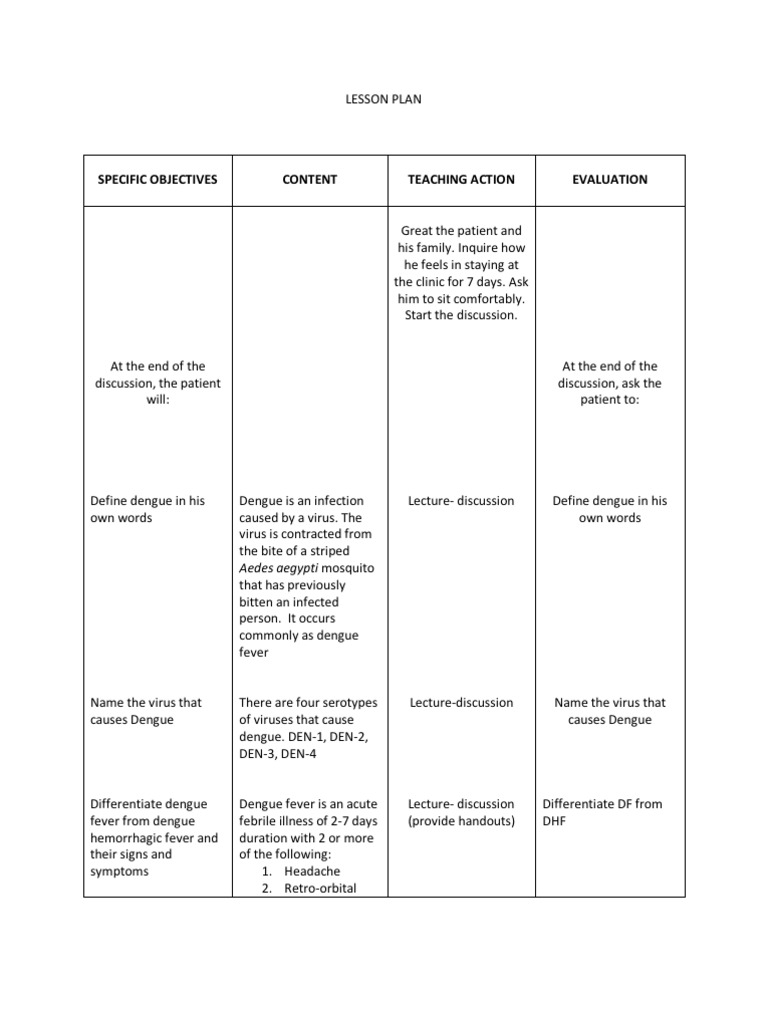 Lesson Plan | PDF | Platelet | Bleeding