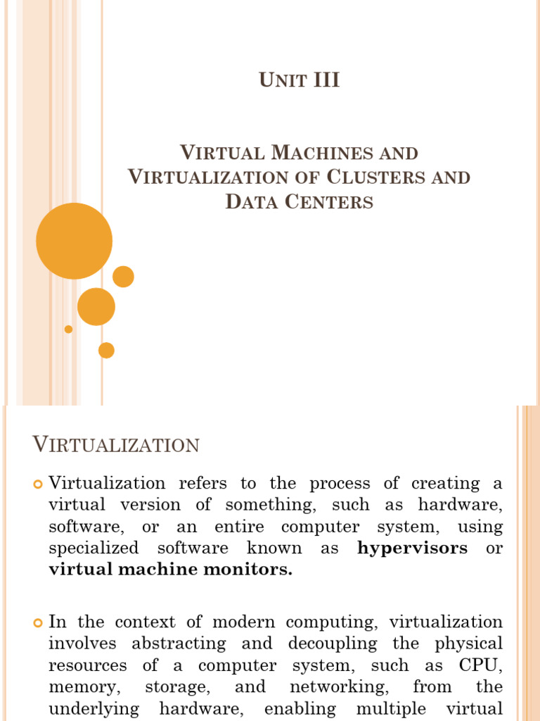 Unit_III-1 | PDF | Virtual Machine | Virtualization Unit_III-1 | PDF | Virtual Machine | Virtualization