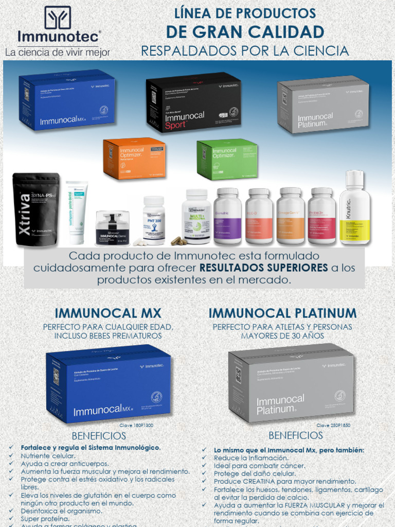 Catalogo Productos Immunotec - 120928 | PDF | Síndrome del intestino ...