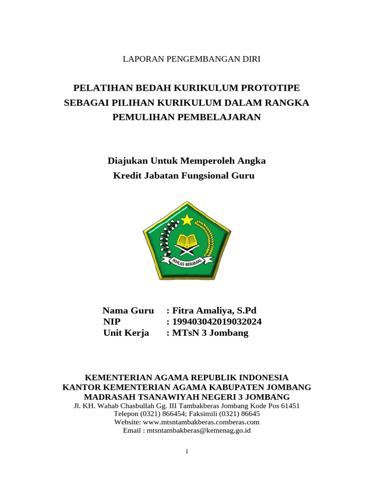 Pelatihan Kurikulum Prototipe untuk Guru | PDF