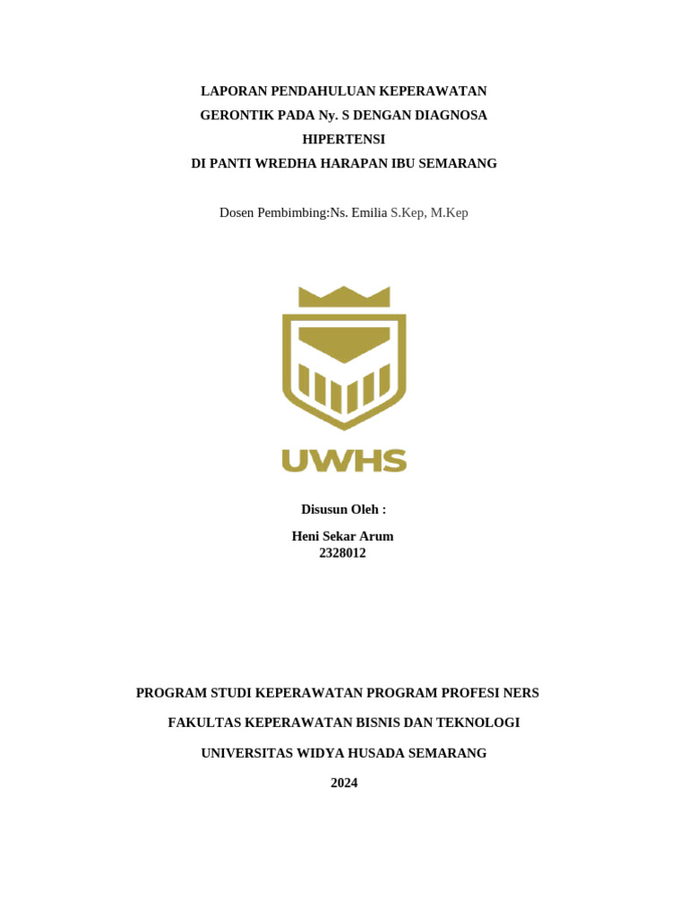 LP DAN ASKEP HT - Novi Listiyani | PDF | Kesehatan Holistik | Sains ...