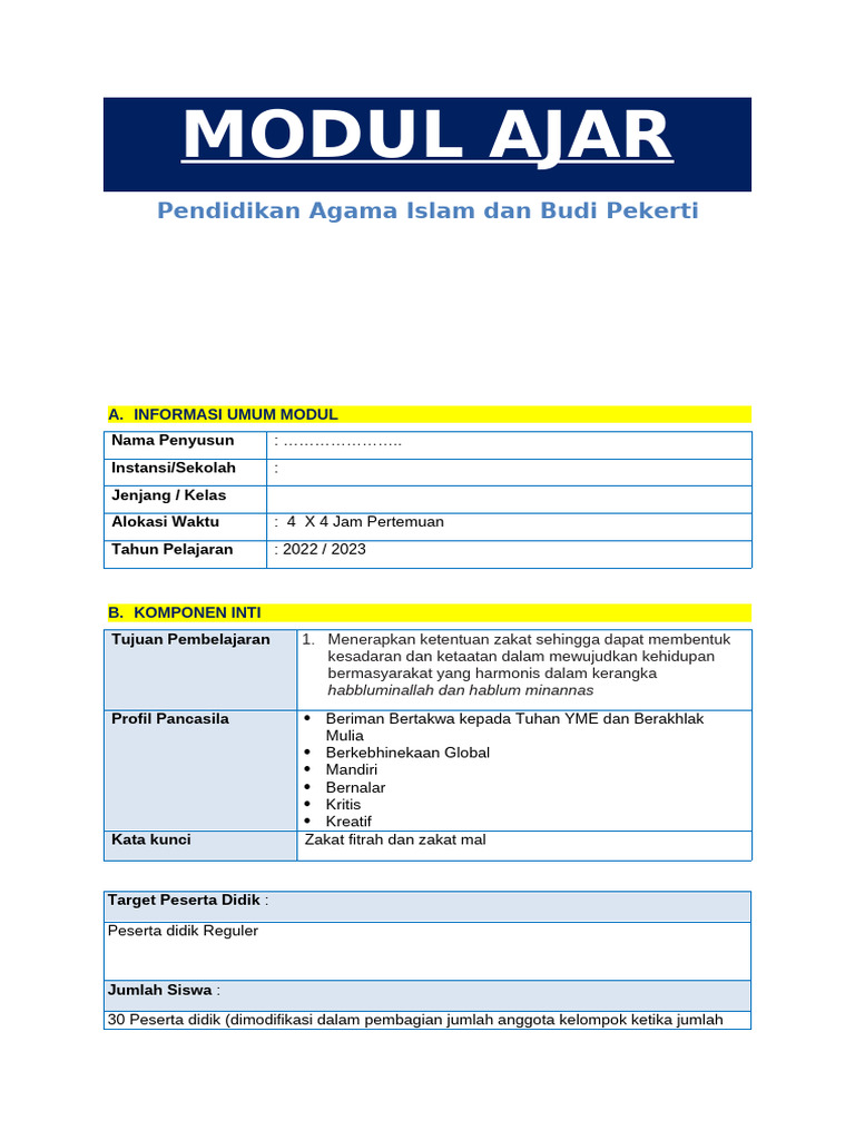 Modul Ajar | PDF | Karier & Perkembangan