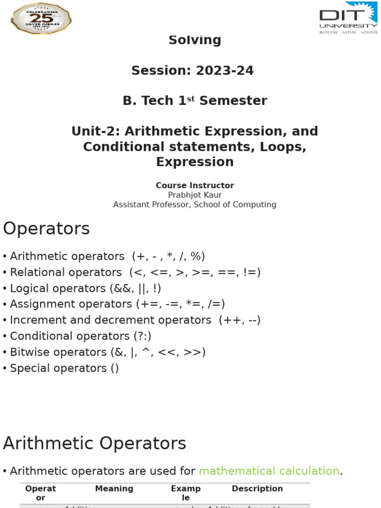 CSF101 Unit-02-2 | PDF | Computer Engineering | Computer Science